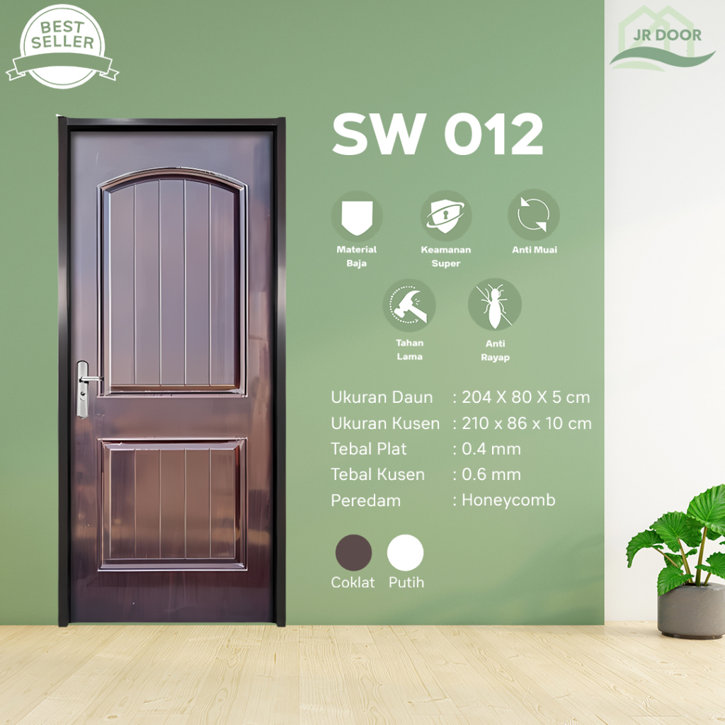 Jual JR DOOR - (STR SERIES) Pintu Plat Baja Single Utama Pintu Kamar ...