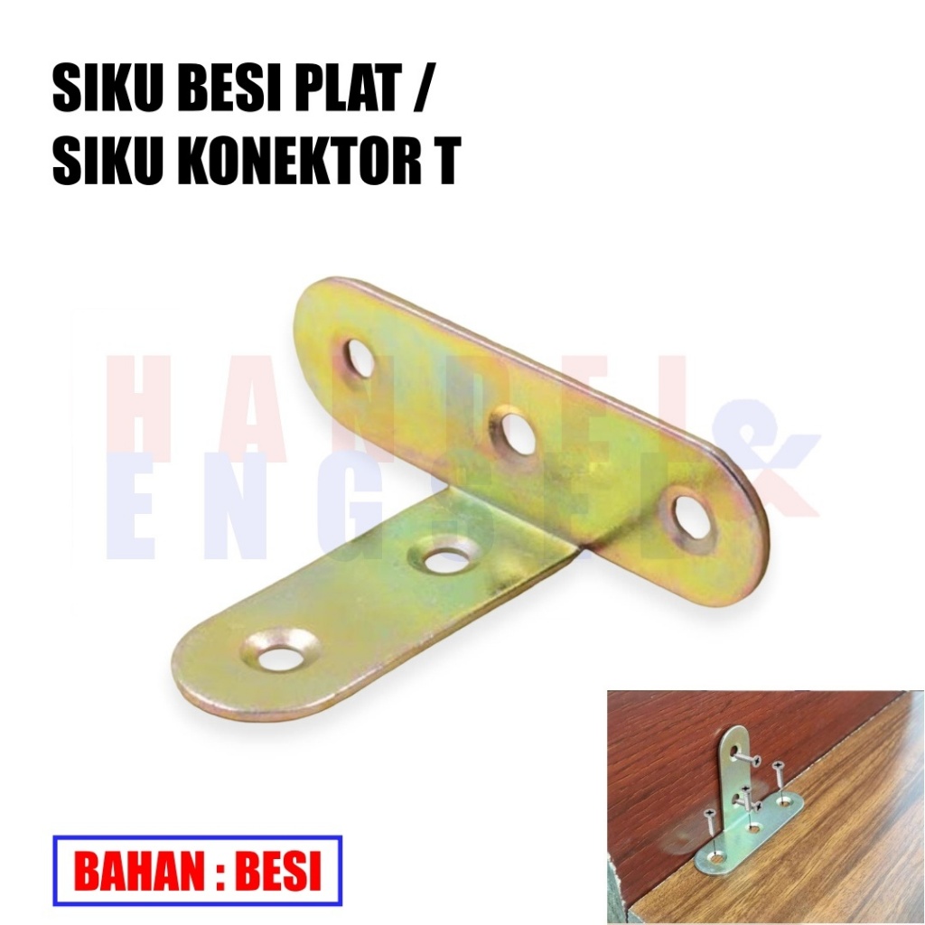 Jual Siku Plat T Konektor Besi Plat Siku Penyangga Bracket Connector ...