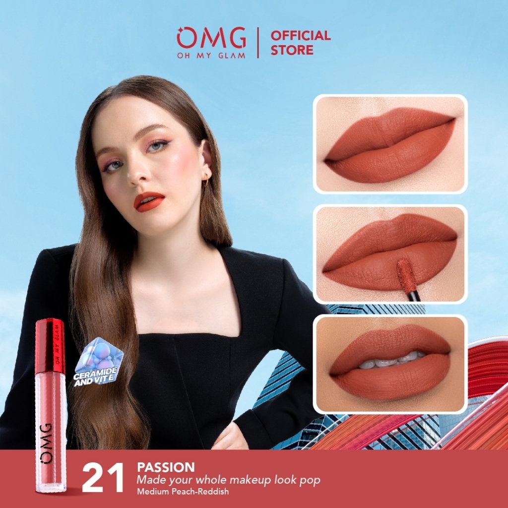 Jual Kotty Kosmetik - OMG Oh My Glam Matte Kiss Lip Cream 3.5g ...