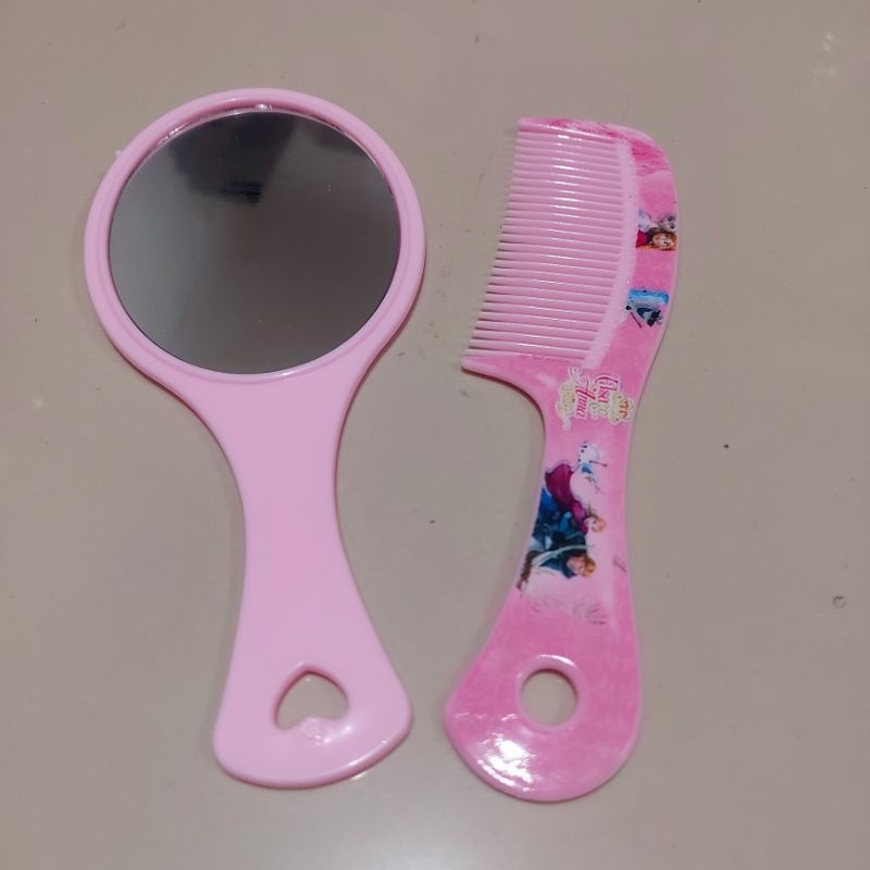 Jual kaca cermin rias mini 1set paket sisir | Shopee Indonesia