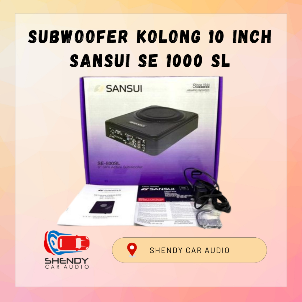 Jual Subwoofer aktif Sansui SE-1000SL Subwoofer kolong Sansui 10 inch ...