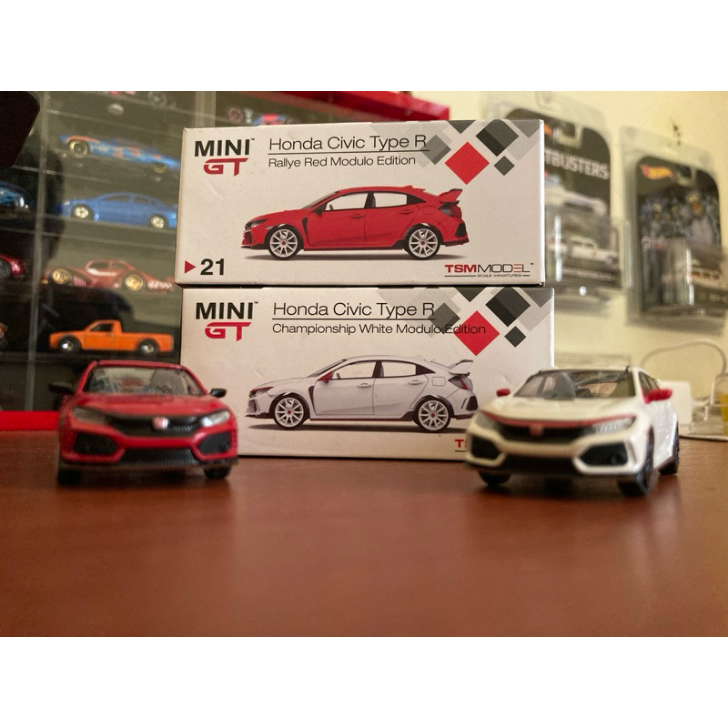 Jual MINI GT HONDA CIVIC TYPE R CHAMPIONSHIP WHITE MODULO EDITION & RED ...