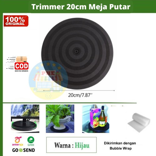 Jual Meja Putar Trimmer 20cm 38D Pemutar Tremer Turn Table Alat Putar ...