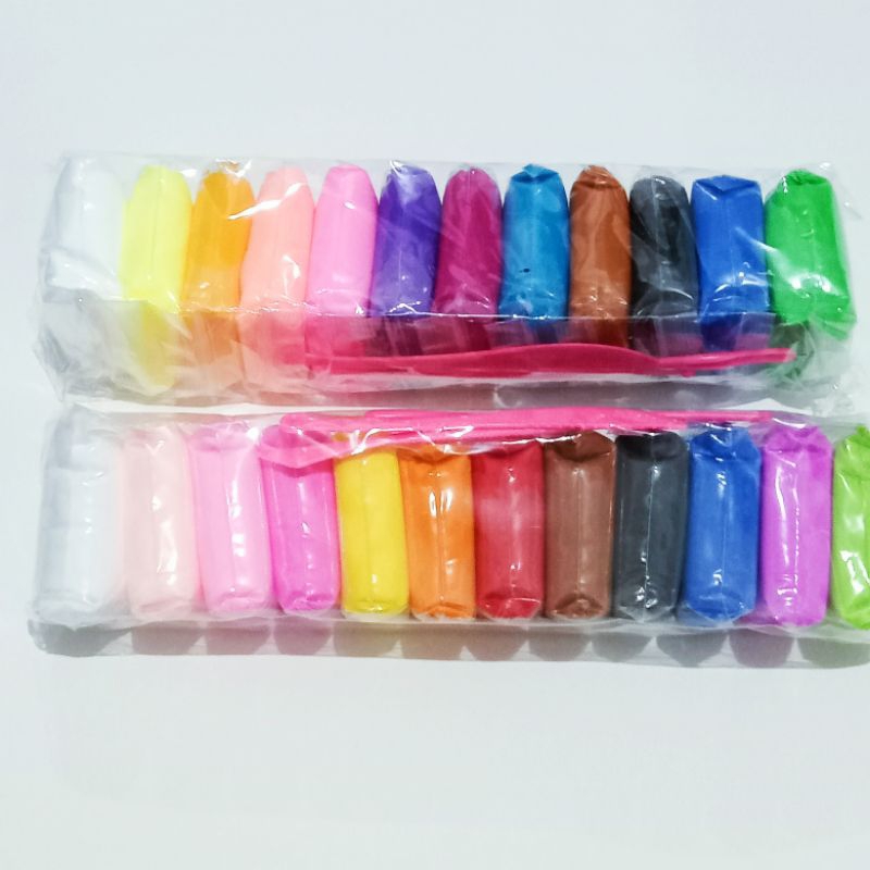 Jual (1 Set isi 12) Clay Polymer Clay 12 Warna Mainan Edukasi Anak ...