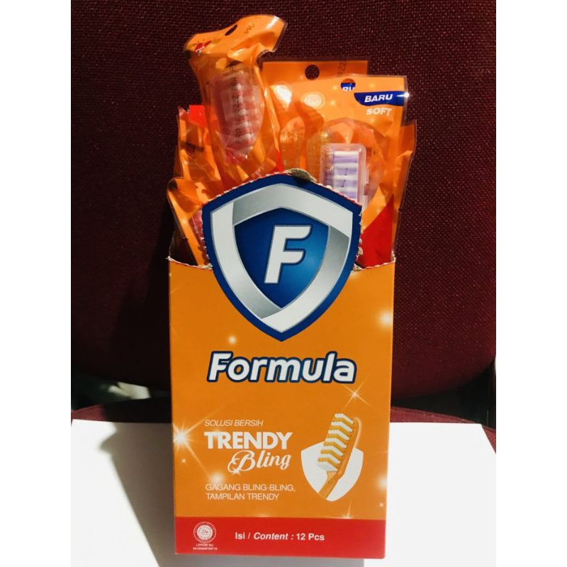 Jual Sikat Gigi Formula Trendy Bling isi 12pcs (jual per box) | Shopee ...