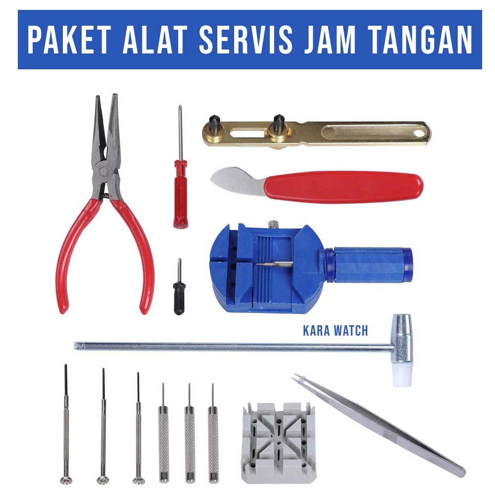 Jual Alat servis jam tangan satu set alat servis komplit | Shopee Indonesia