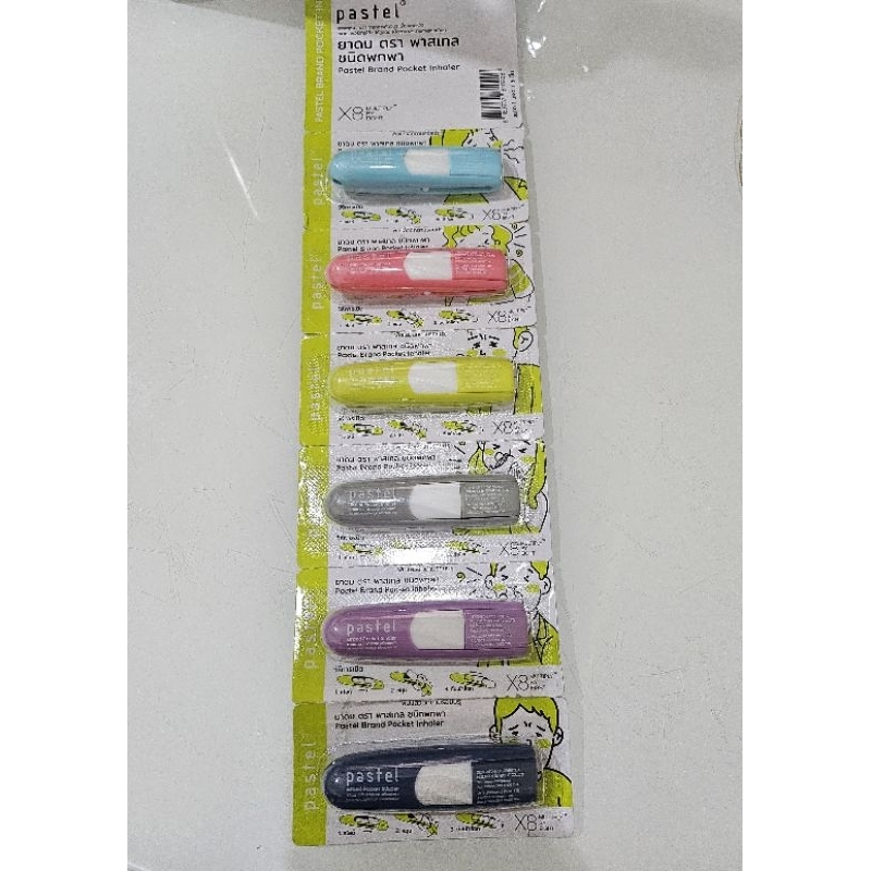 Jual inhaler 2 in 1 pastel brand pocket inheler thailand original 100% ...
