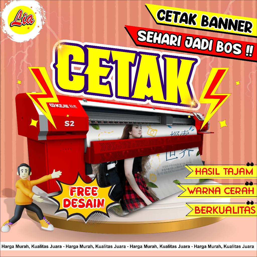 Jual [FREE DESAIN] Banner - Cetak - Spanduk - Baliho - Cetak cepat - Sehari jadi - Cetak murah ...
