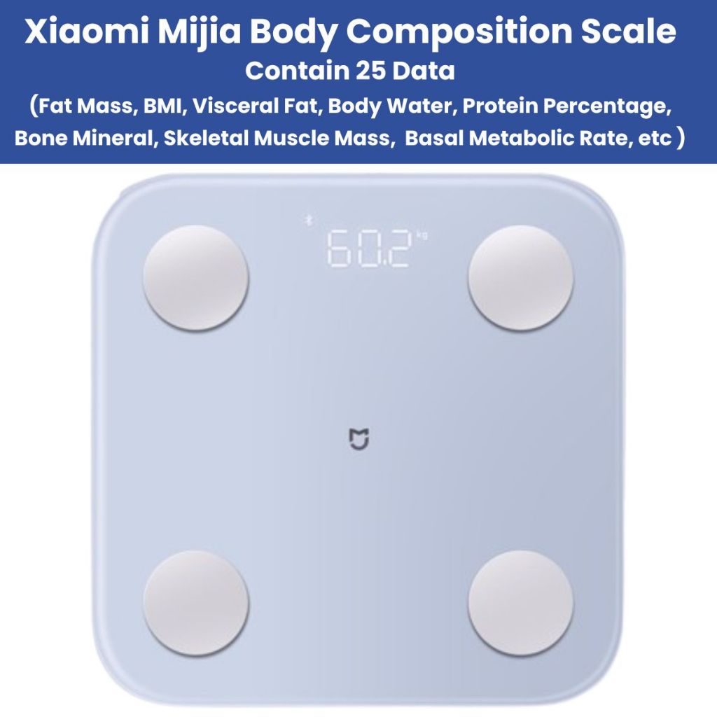 Jual Timbangan Badan Digital Smart Body Fat Scale Mi Xiaomi Mijia 2 Bluetooth BMI Ukur Kadar ...