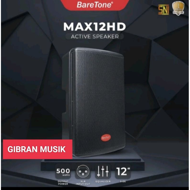 Jual Speaker Aktif Baretone Max 12 HD Baretone Max 12 HD Max 12 HD " 1 ...