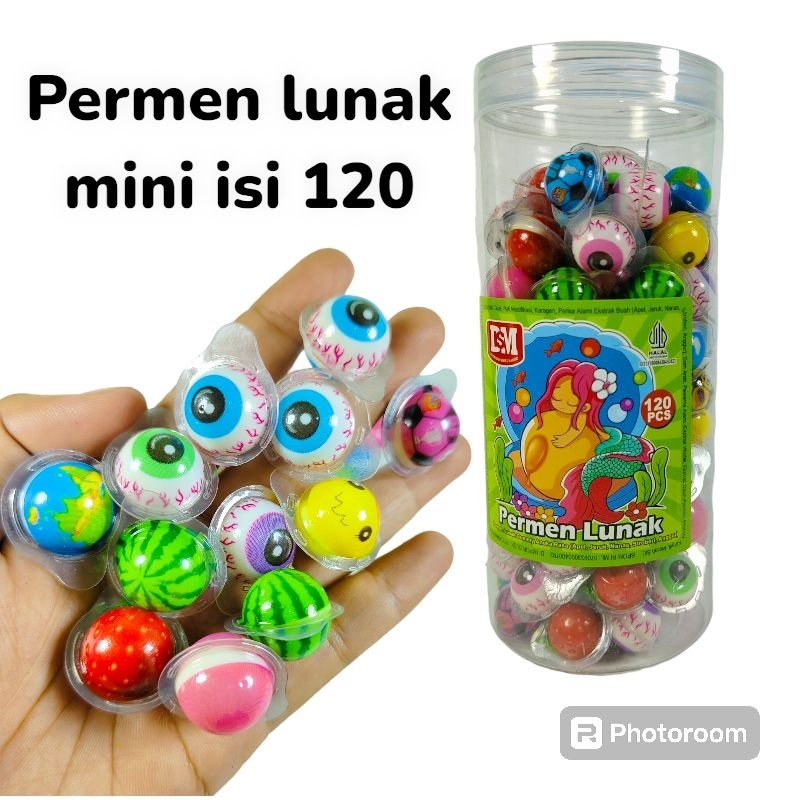 Jual 120 pcs PERMEN LUNAK MINI permen mint rasa buah | Shopee Indonesia