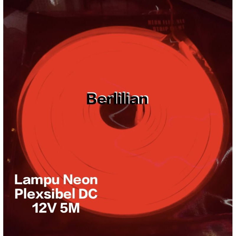 Jual Lampu Led Neon Plex DC 12V 5M Merah Lampu Outdor / Led Neon Plex ...