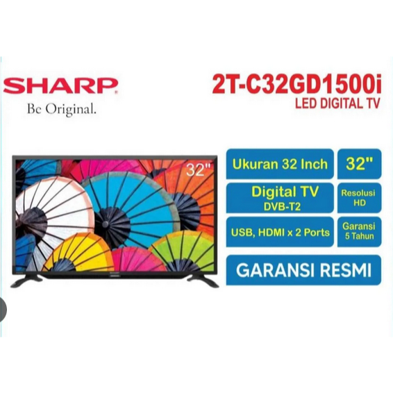 Jual LED SHARP 32" 32GD1500 DIGITAL | Shopee Indonesia