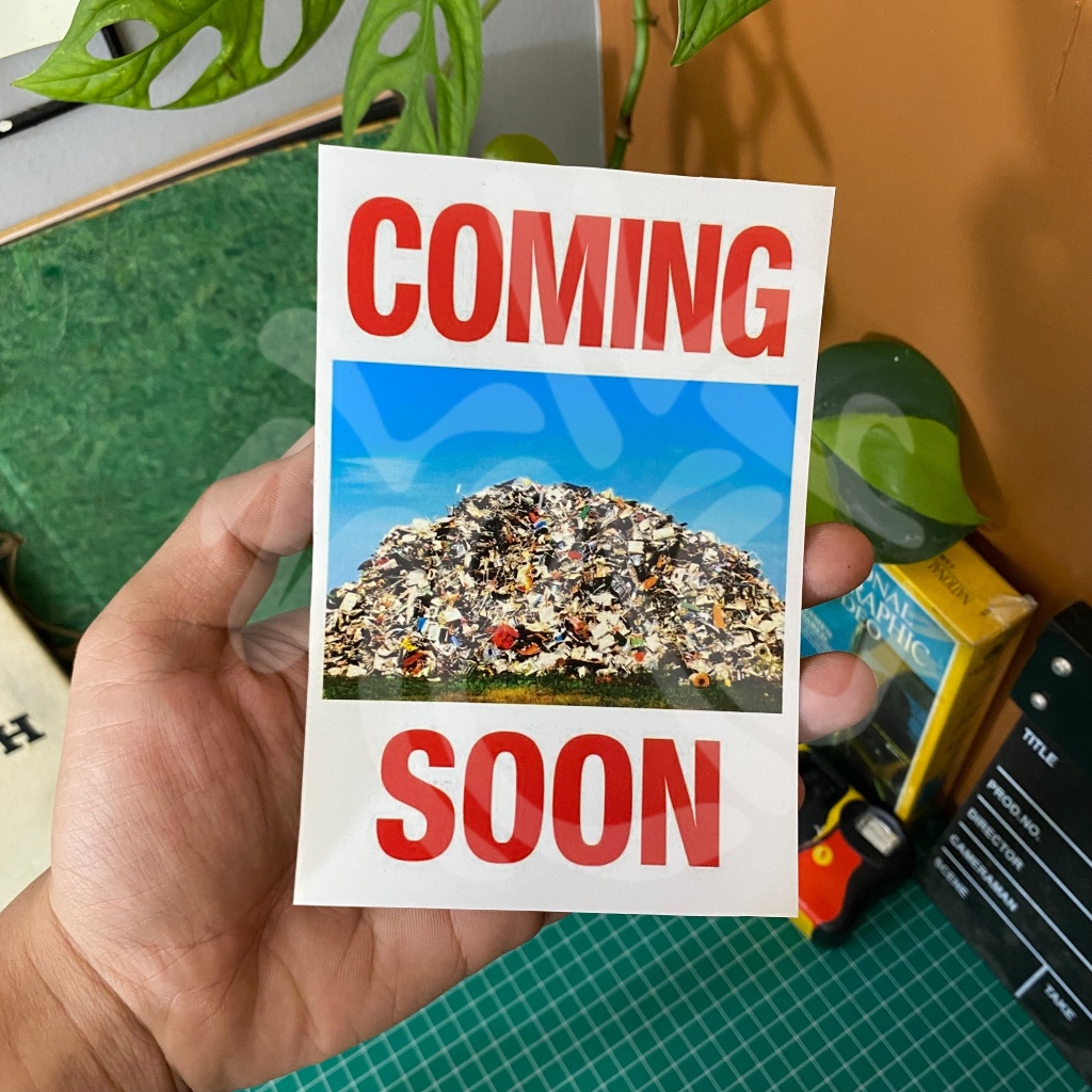 Jual stiker coming soon / stiker poster / sticker aesthetic / sticker ...
