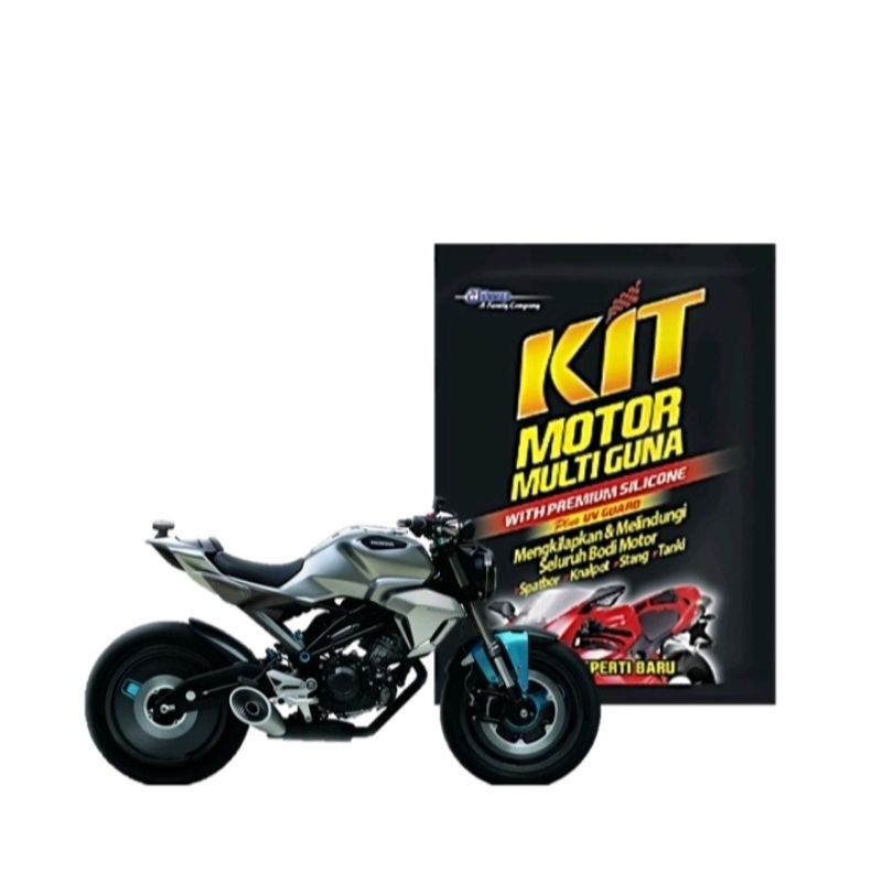 Jual KIT MOTOR SACHET 25 ML /pembersih motor bentuk cair /pengkilap ...
