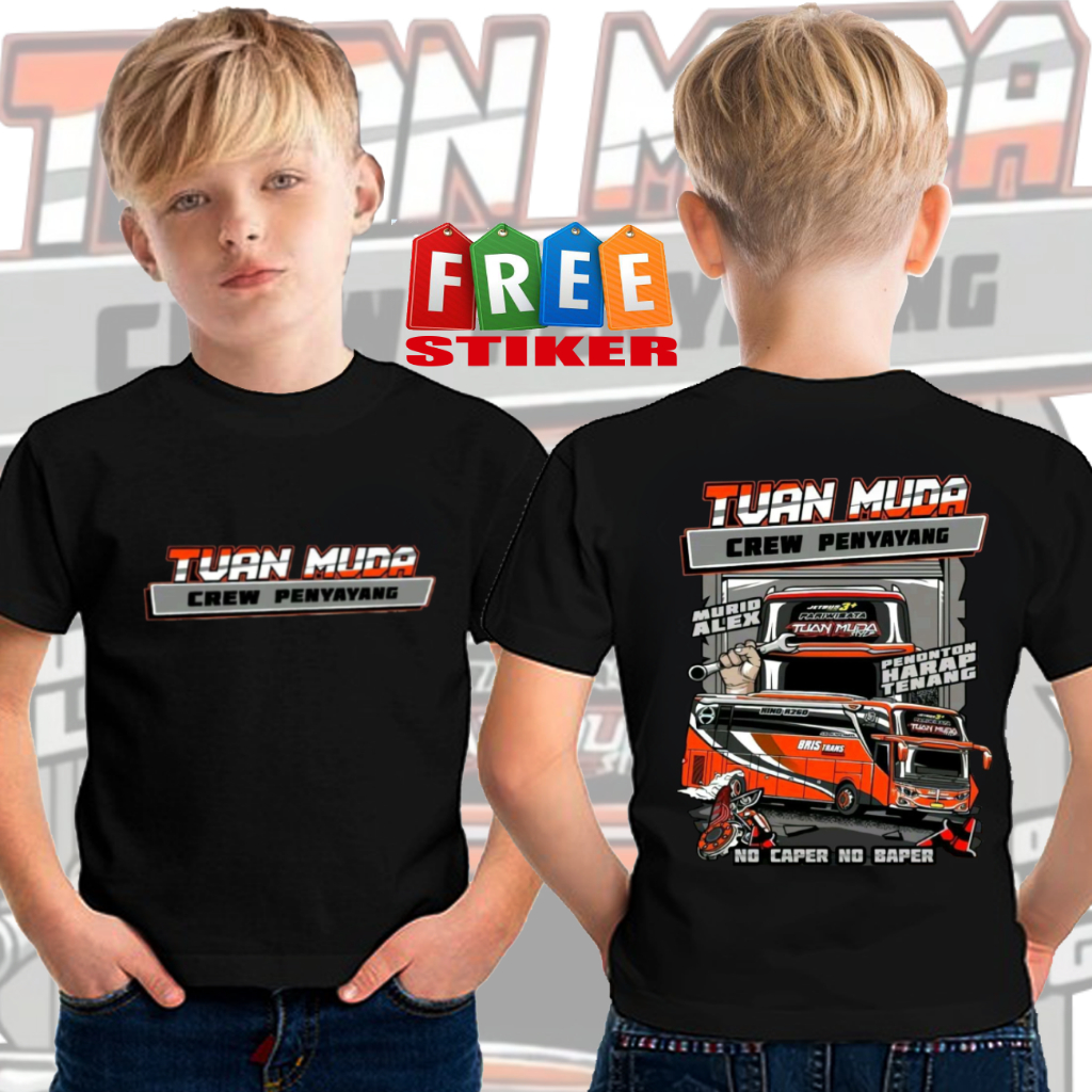 Jual TUAN MUDA KAOS BIS ANAK BUS TELOLET LAKI PEREMPUAN USIA 1 - 10 TAHUN TLT012 | Shopee Indonesia