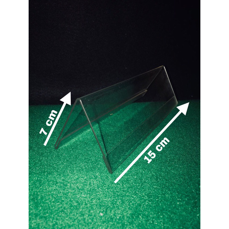 Jual papan nama meja 7cm x 15cm model segitiga 2 sisi | Shopee Indonesia