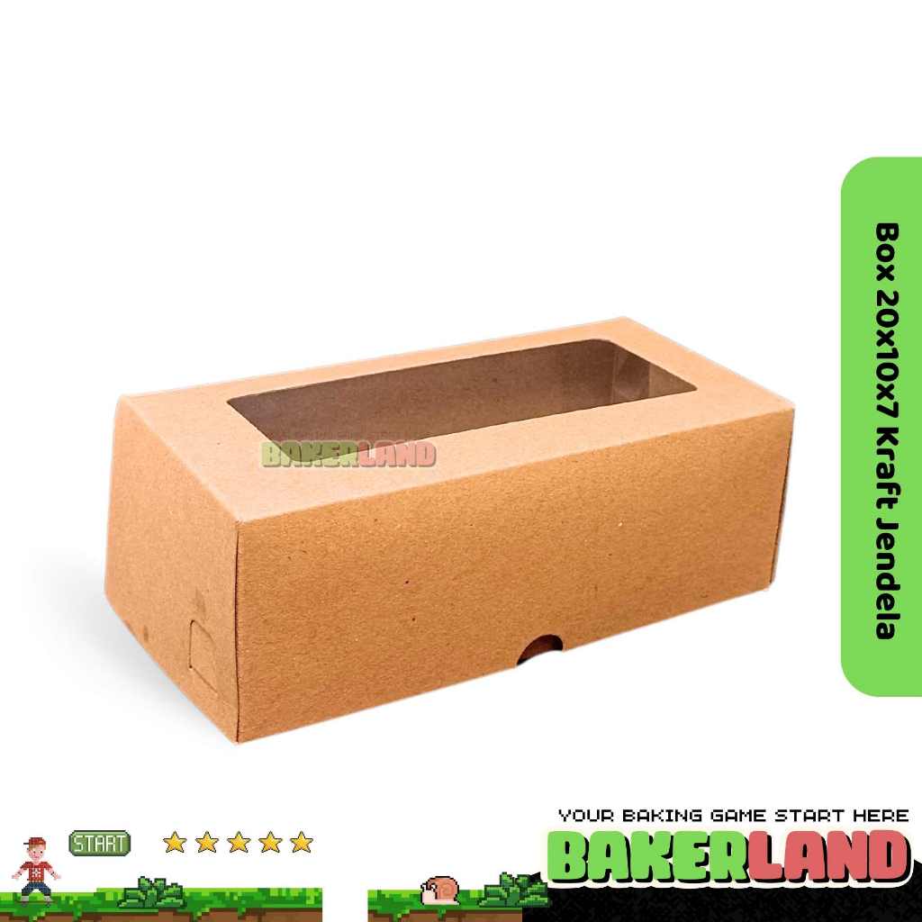 Jual Box 20x10x7 Laminasi Jendela / Box Bolu Gulung / Box Bomboloni ...