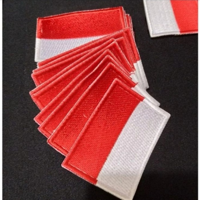Jual Badge Bordir Merah Putih / Lambang Bendera Merah Putih | Shopee ...