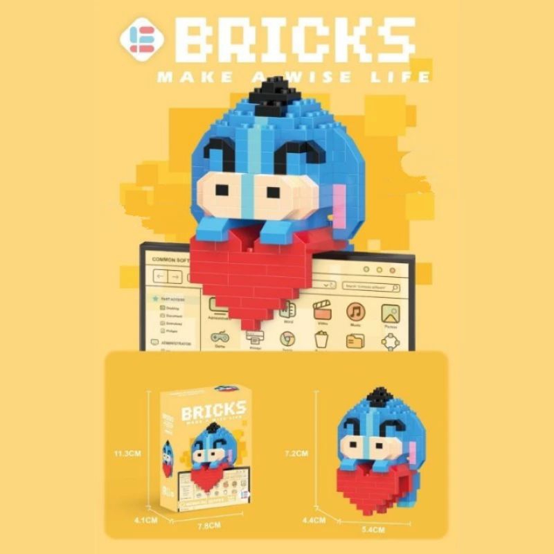 Jual Bricks Karakter Mainan Menyusun Nano Blok Permainan Anak Edukatif ...