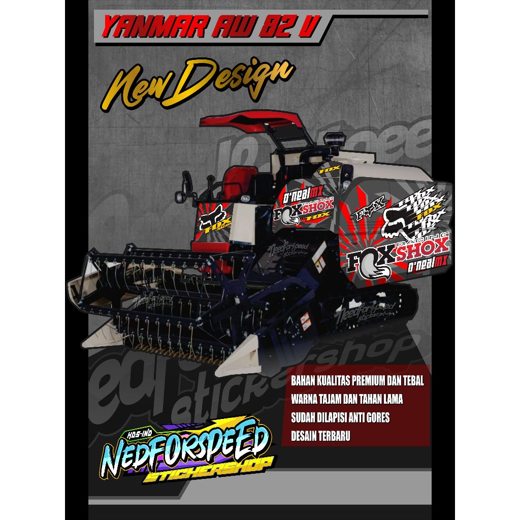 Jual STICKER DECAL COMBINE YANMAR AW 82 V | Shopee Indonesia