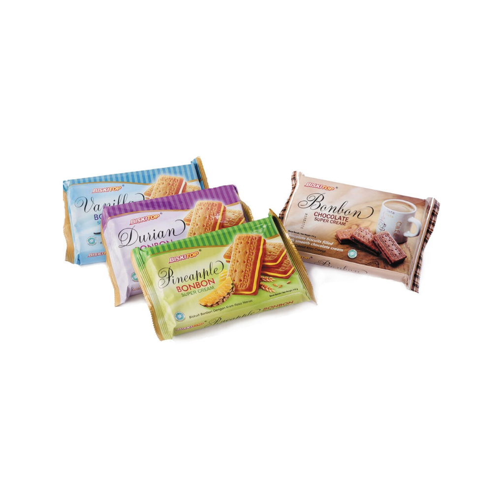 Jual Biskitop Bon Bon Cream 200 gram Biskuit Aneka Rasa | Shopee Indonesia