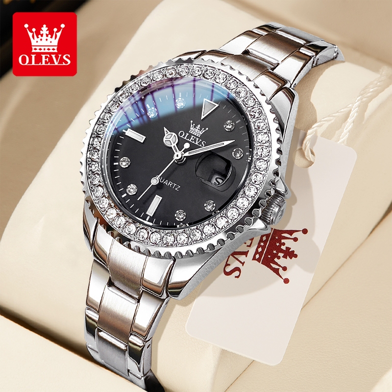 Jual OLEVS Jam Tangan Wanita Anti Air Original Tahan Karat Fashion ...