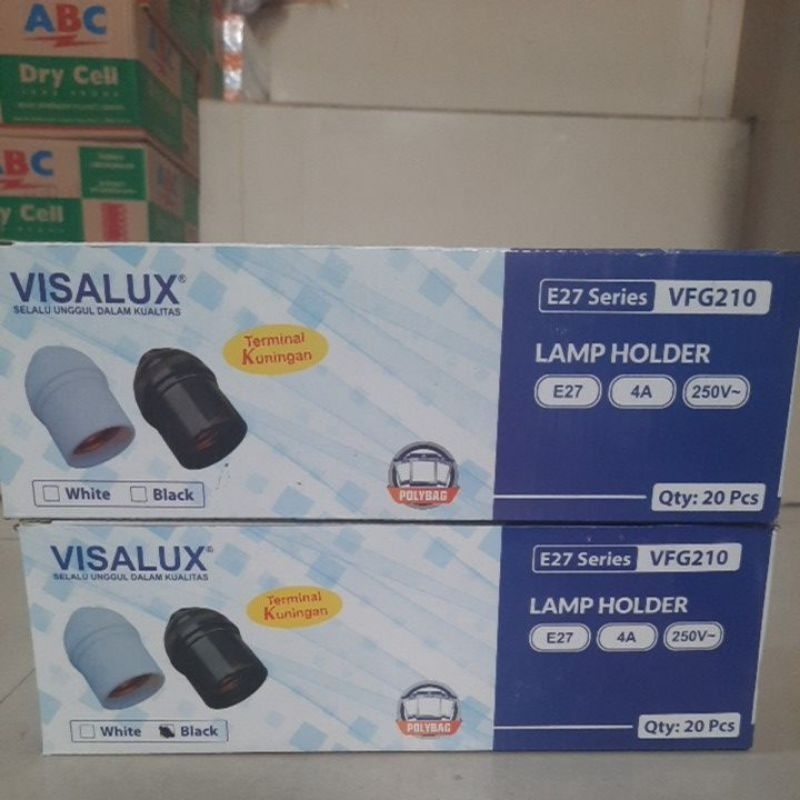 Jual Fitting fiting lampu gantung visalux warna hitam black VFG210 E27 ...