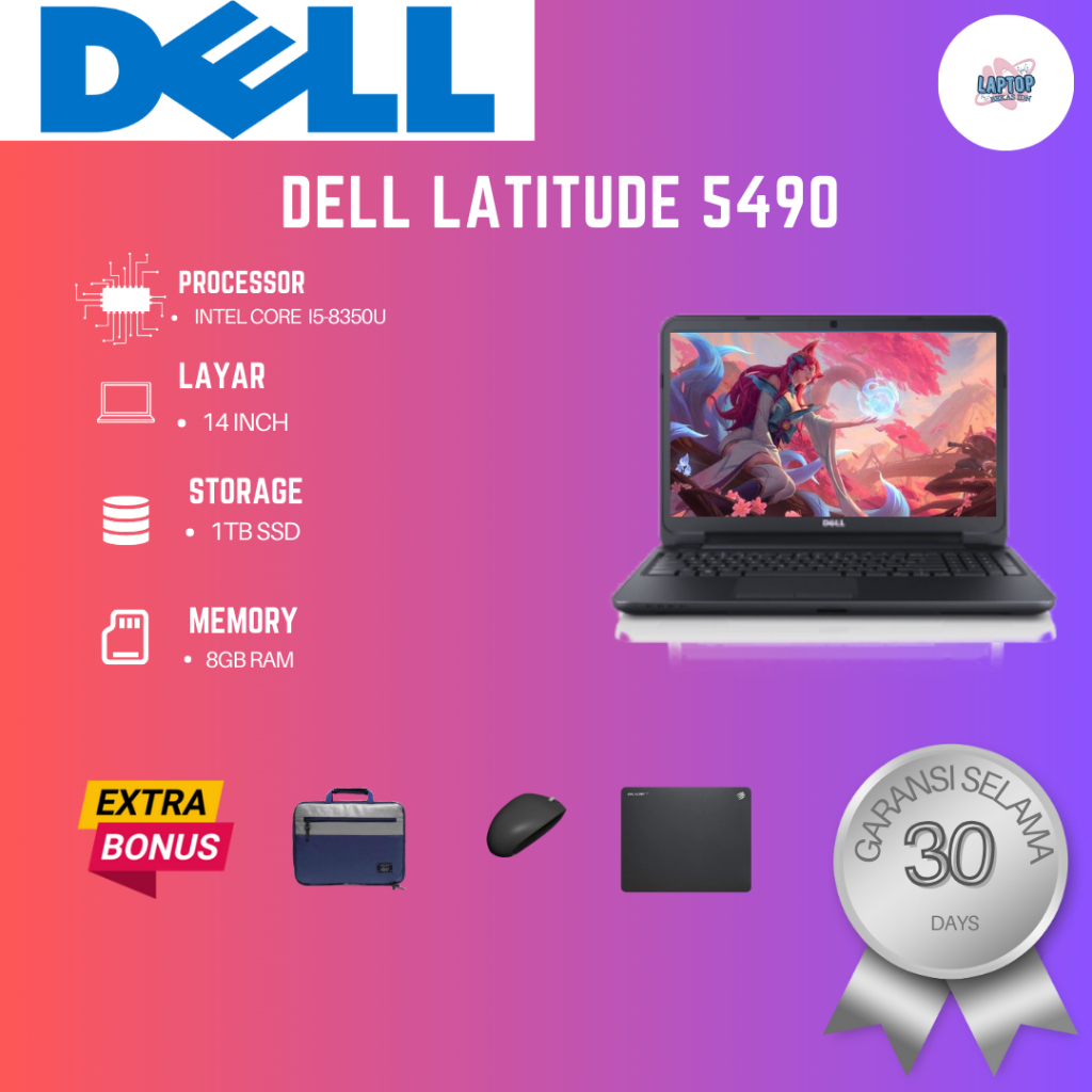 Jual LAPTOP DELL LATITUDE 5450 5470 5480 5490 I5/I3 Gen 6 7 8 ,MURAH BERKUALITAS DAN BERGARANSI ...