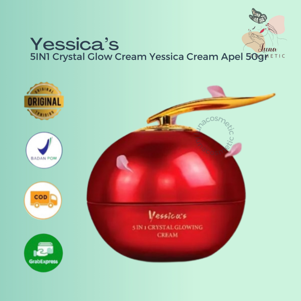 Jual Yessica's 5IN1 Crystal Glow Cream Yessica Cream Apel 50gr | Shopee ...