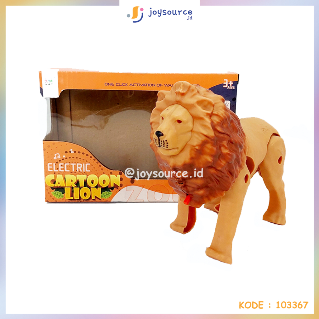 Jual Mainan Singa Bisa Jalan Bersuara Baterai Hewan Lion Anak Edukasi ...