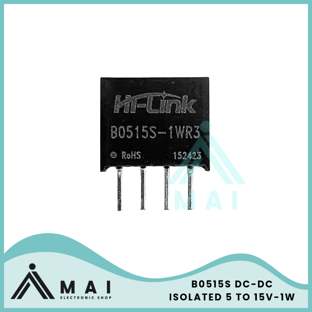 Jual B0515S DC to DC Isolated 5V to 15 V 1 Watt (Step Up) | Shopee ...