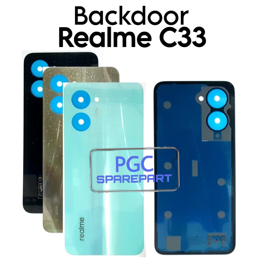 Jual Original Backdoor Realme C33 / RMX3624 - Penutup Tutup Baterai ...