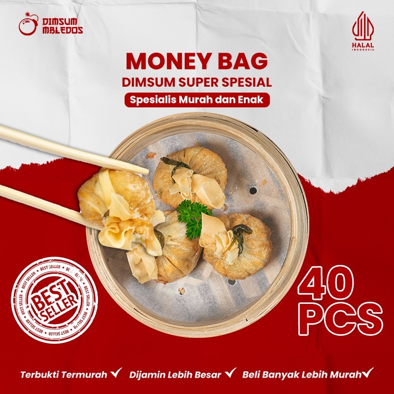 Jual Dimsum Money Bag / Ekado Frozen Isi 40 – Halal Spesial Pack Grosir ...