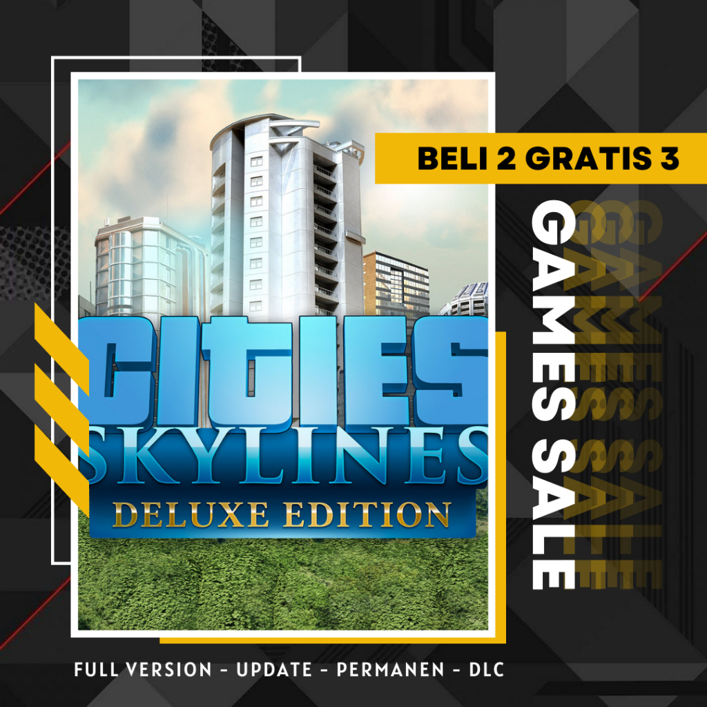 Jual CITIES SKYLINES DELUXE EDITION - GAME PC - GAME LAPTOP - PC GAMES | Shopee Indonesia