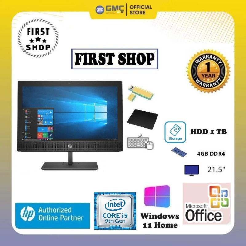 Jual PC AIO HP Pro One 600 G5 Intel Corei5 - 9500T Ram 4GB HDD 1TB ...