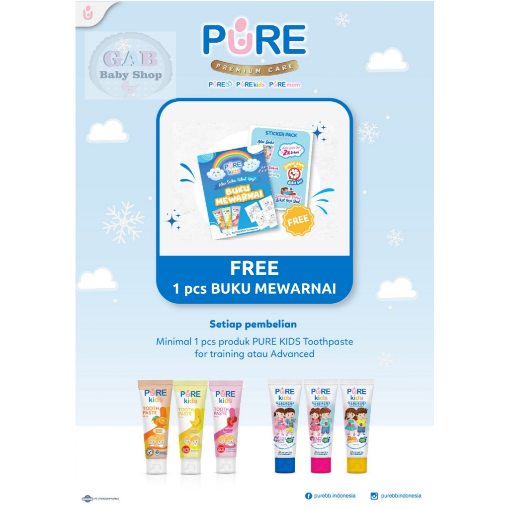 Jual Pure Kids Tooth Paste 50gr | Odol Bayi Pasta Gigi Anak | Purekids ...