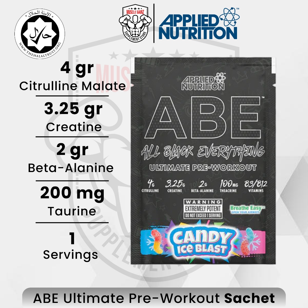 Jual Applied Nutrition ABE Ultimate Preworkout + Easy Breath SACHET ...