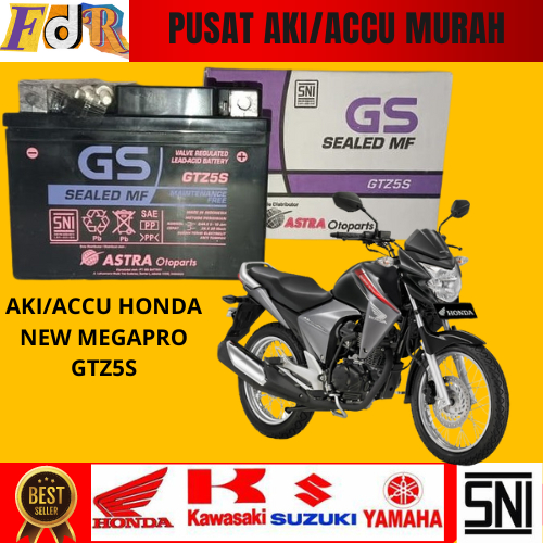 Jual AKI MOTOR NEW MEGAPRO MONO ACCU GS KERING ASTRA TERBAIK ANTI TEKOR ...