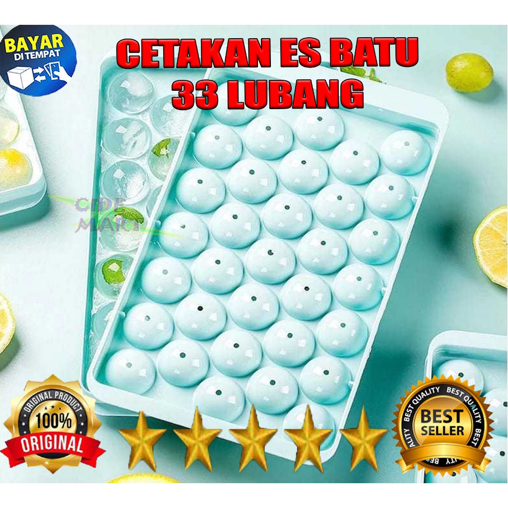 Jual Cetakan Es Batu Jelly Ice Ball Puding Buah 33 Round Lubang ...