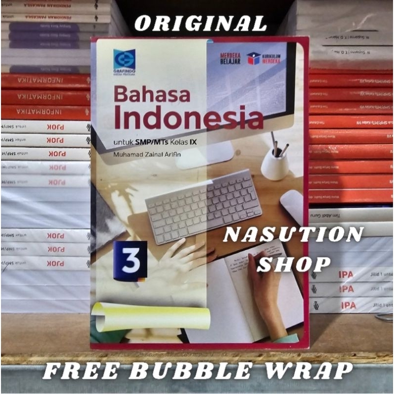 Jual Buku Bahasa Indonesia Kelas 1 2 3 / 7 8 9 SMP/MTs Grafindo Kurikulum Merdeka Original ...