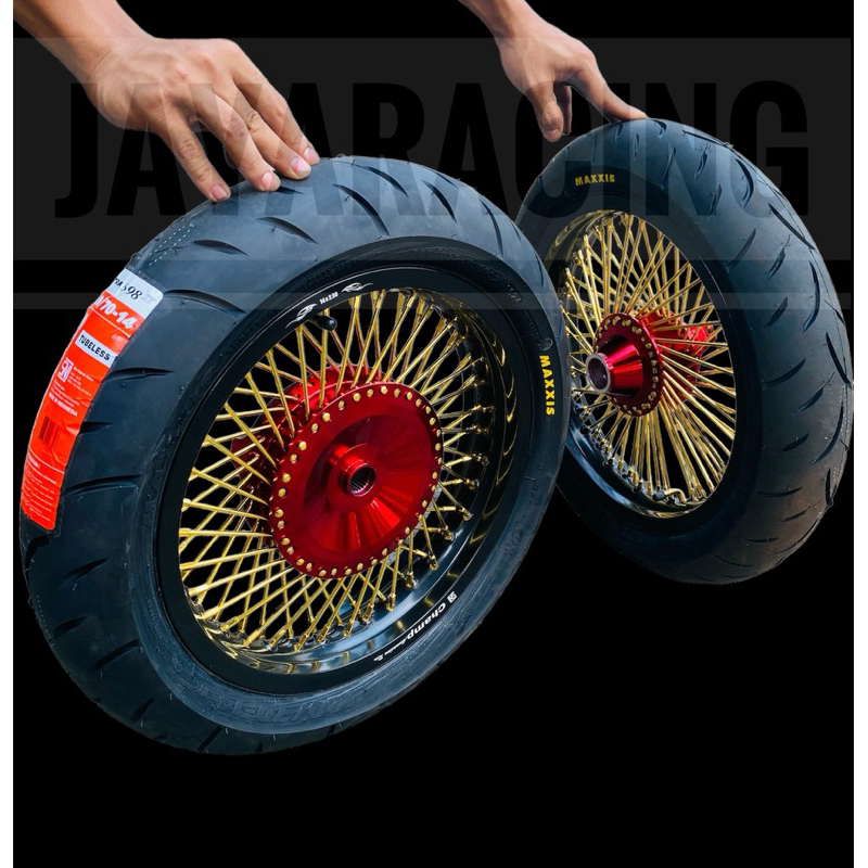 Jual VELG SET CUSTOM RING 14 LEBAR 215 250 300 350 NMAX AEROX PCX ADV ...