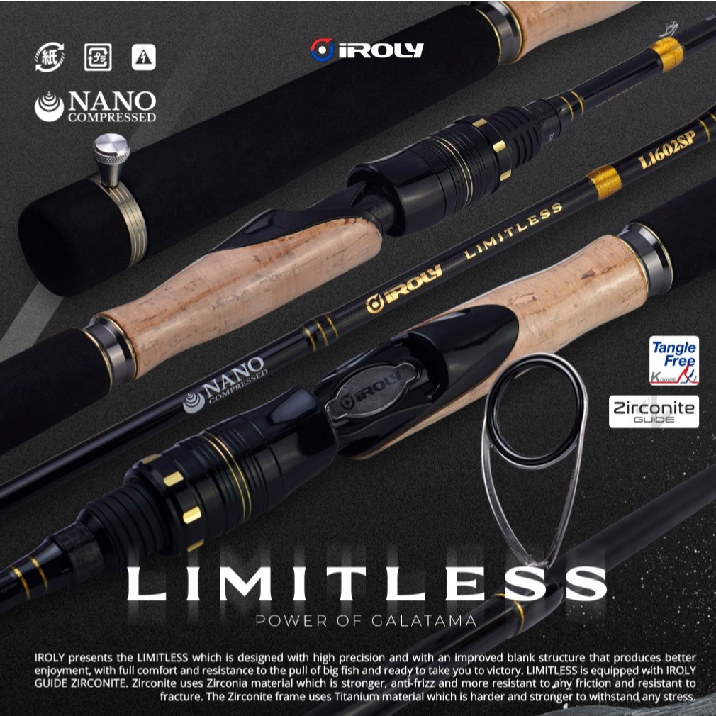 Jual joran iroly LIMITLESS Solid Carbon 165 180 | Shopee Indonesia