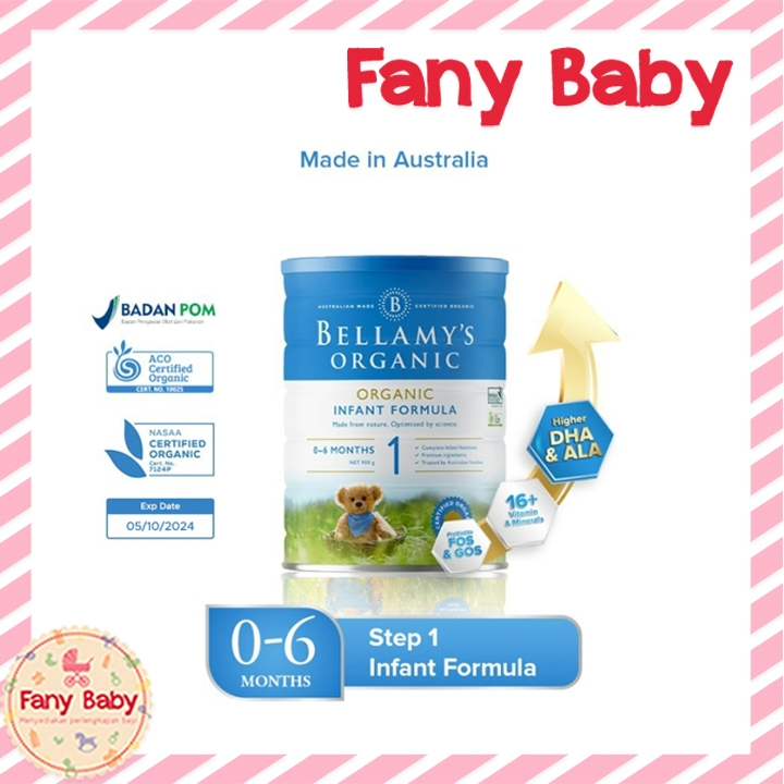 Jual BELLAMY'S ORGANIC INFANT FORMULA STEP 1 0-6M 900GR | Shopee Indonesia