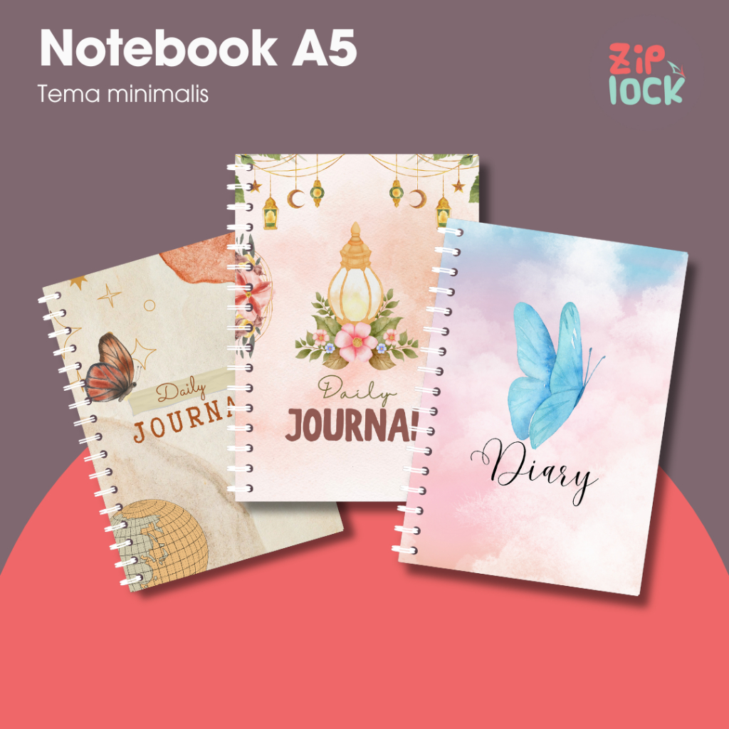 Jual [Notebook A580lembar] Notebook Buku Tema MInimalis Jurnal Catatan ...
