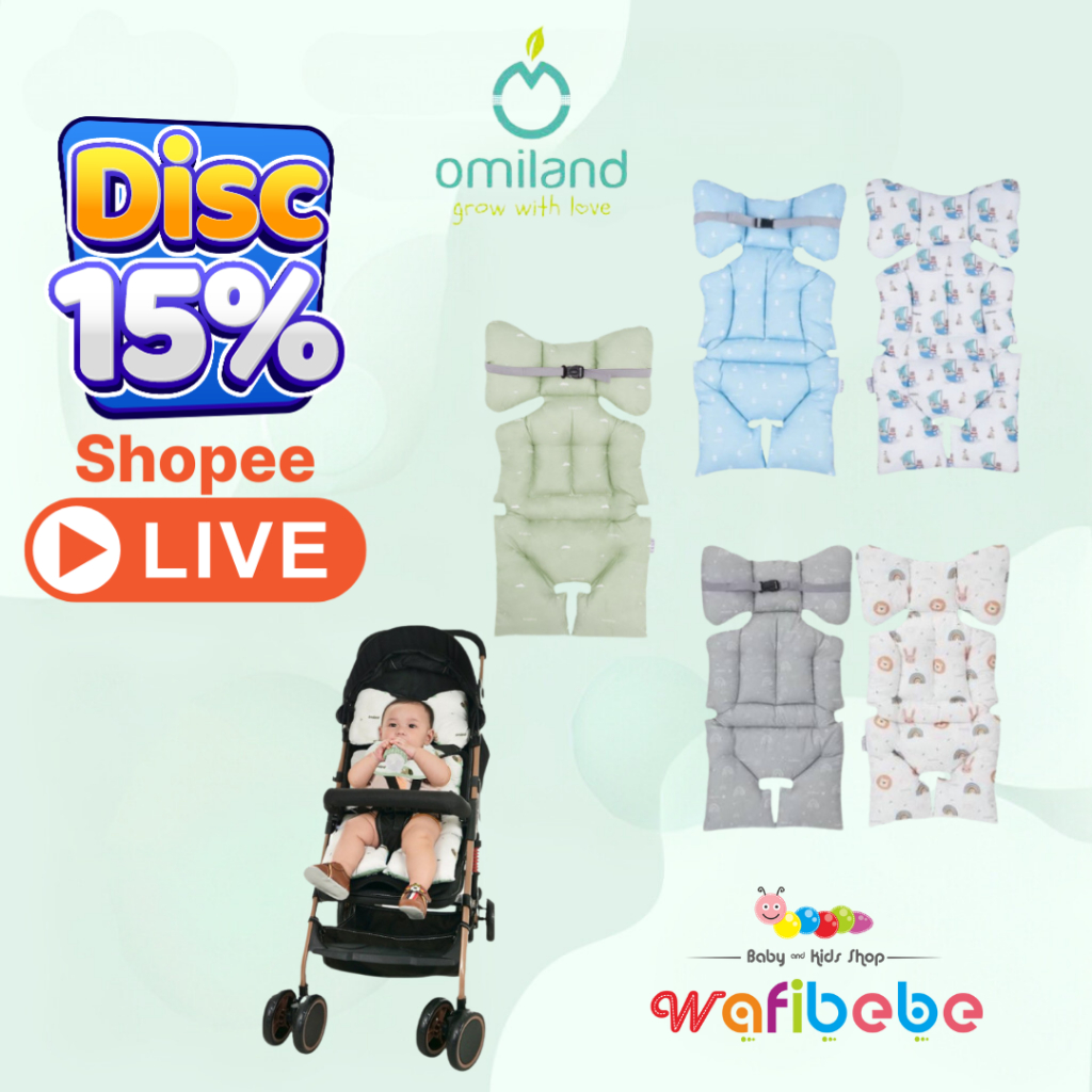 Jual Omiland Alas Stroller Bayi /Car Seat Murah Dengan Bantal Dot ...
