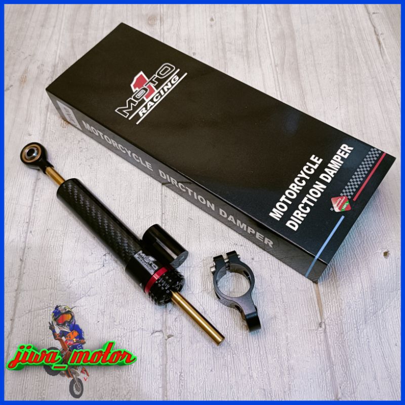 Jual stabilizer stang stering dumper moto 1 racing carbon 250mm dan ...
