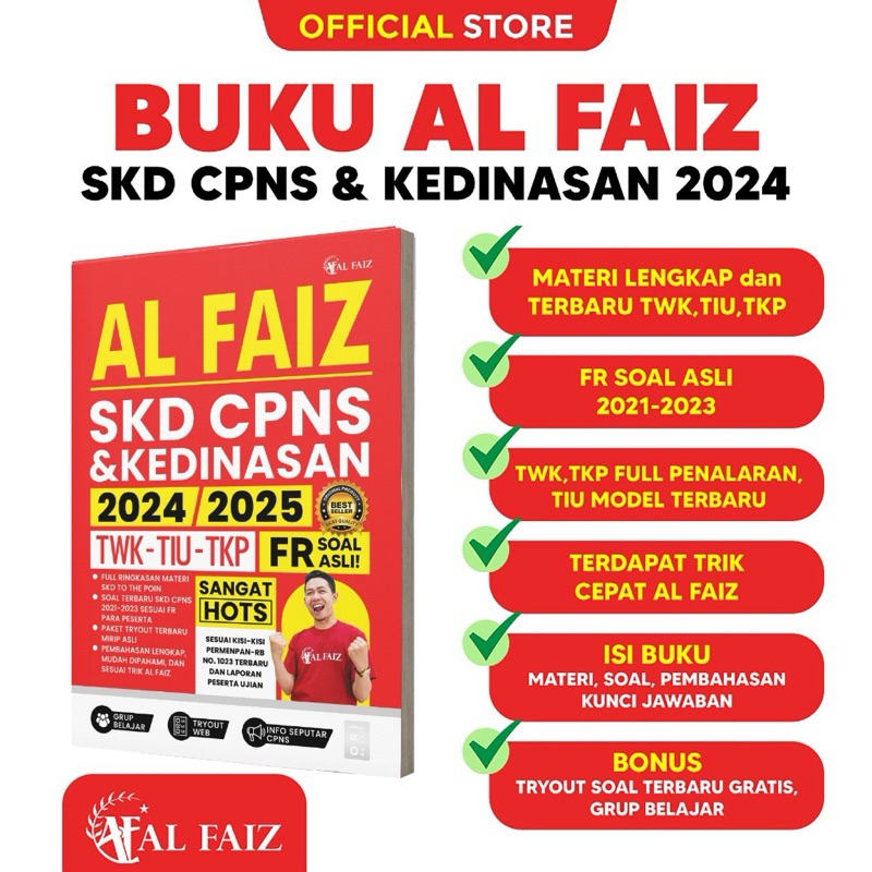 Jual BUKU AL FAIZ SKD CPNS & KEDINASAN 2024 (LIKE NEW) | Shopee Indonesia