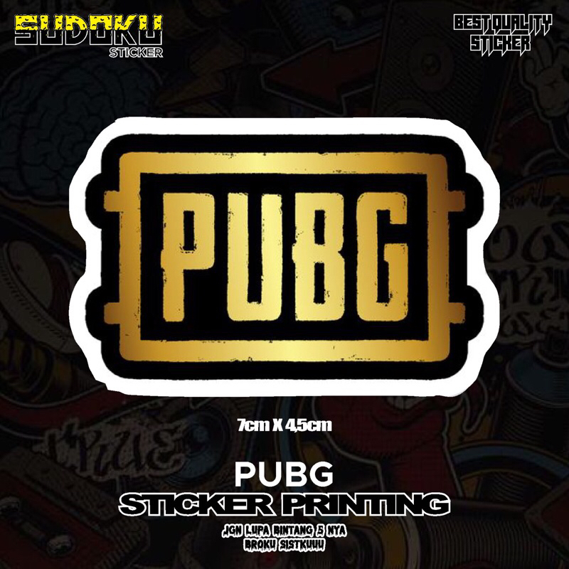 Jual STICKER STIKER PRINTING LOGO GAME PUBG MOBILE VIRAL | Shopee Indonesia