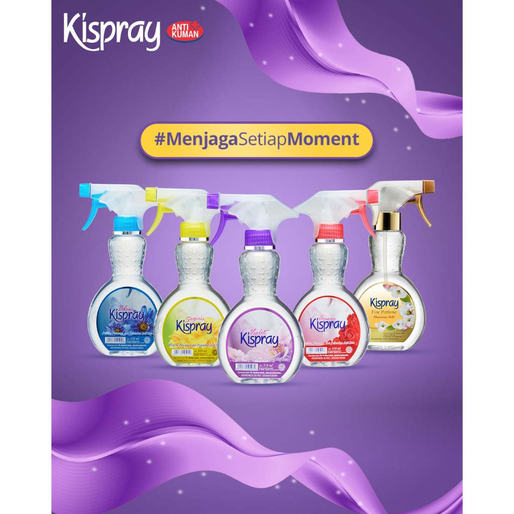 Jual Kispray 3in1 Botol 318mL - Pelicin, Pewangi dan Pelembut Pakaian ...